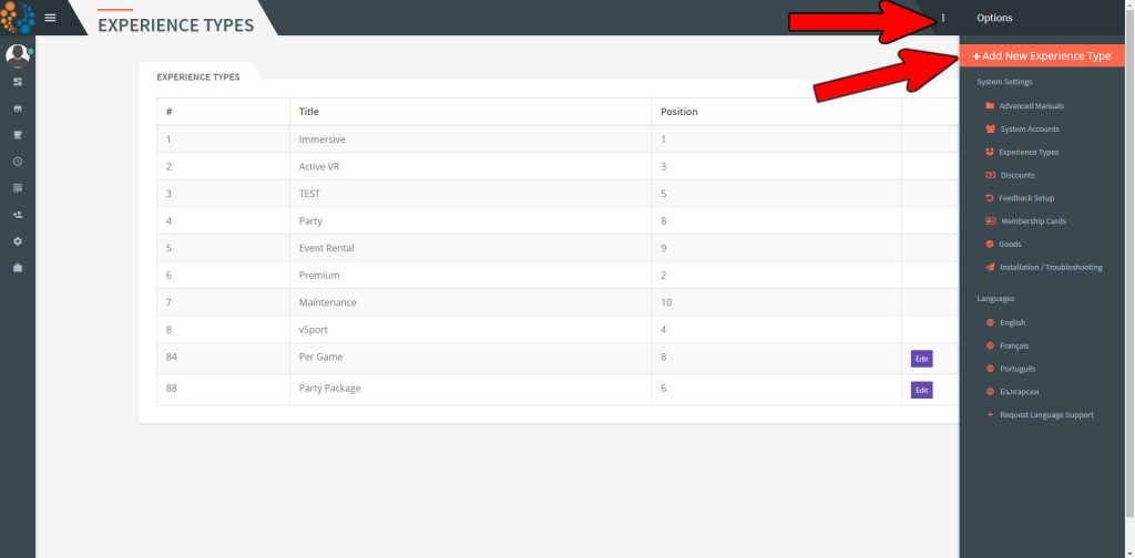 Experience Types – Synthesis VR