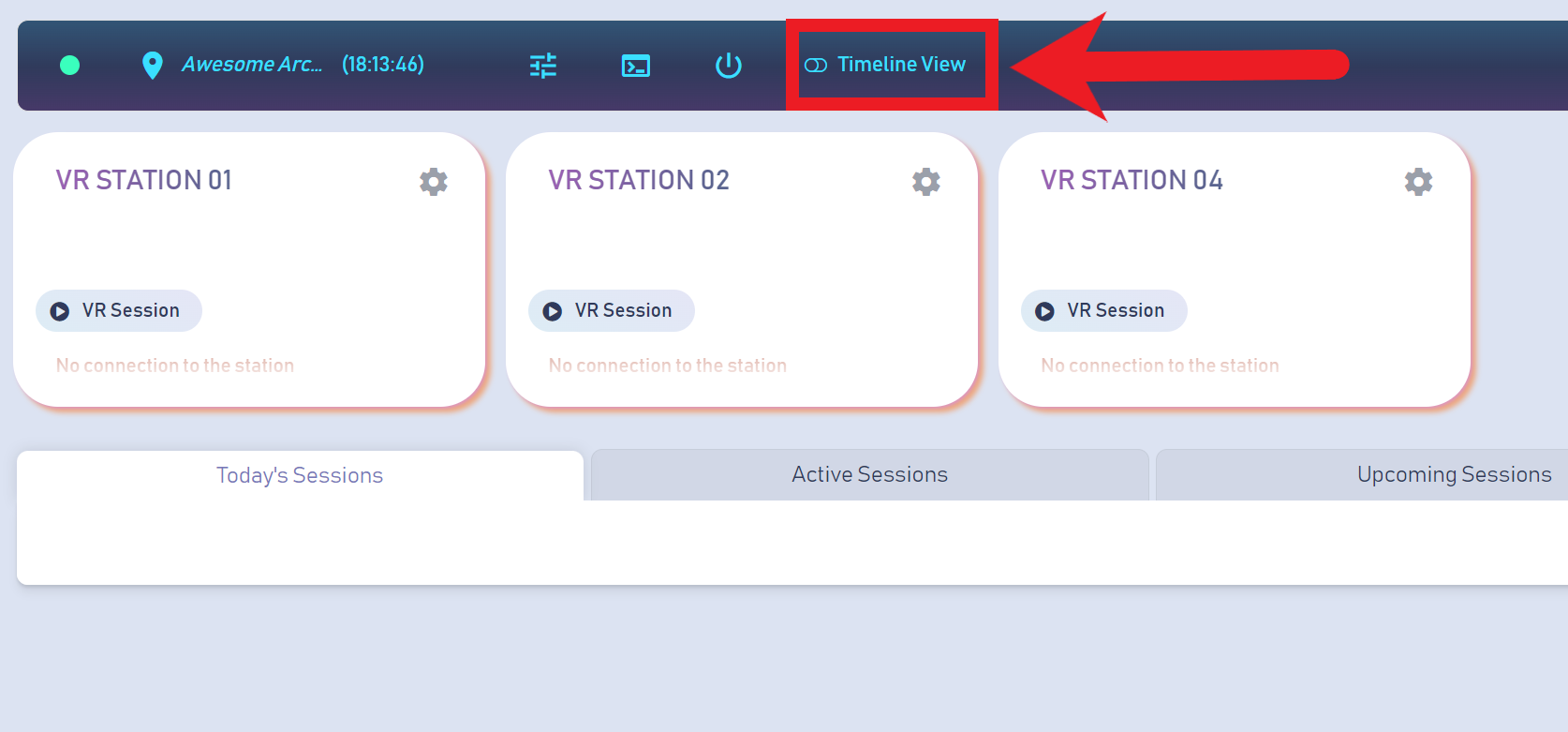 VR Session Manager - Timeline View - Synthesis VR
