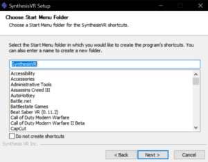Synthesis VR Proxy - Setup Guide - Synthesis VR